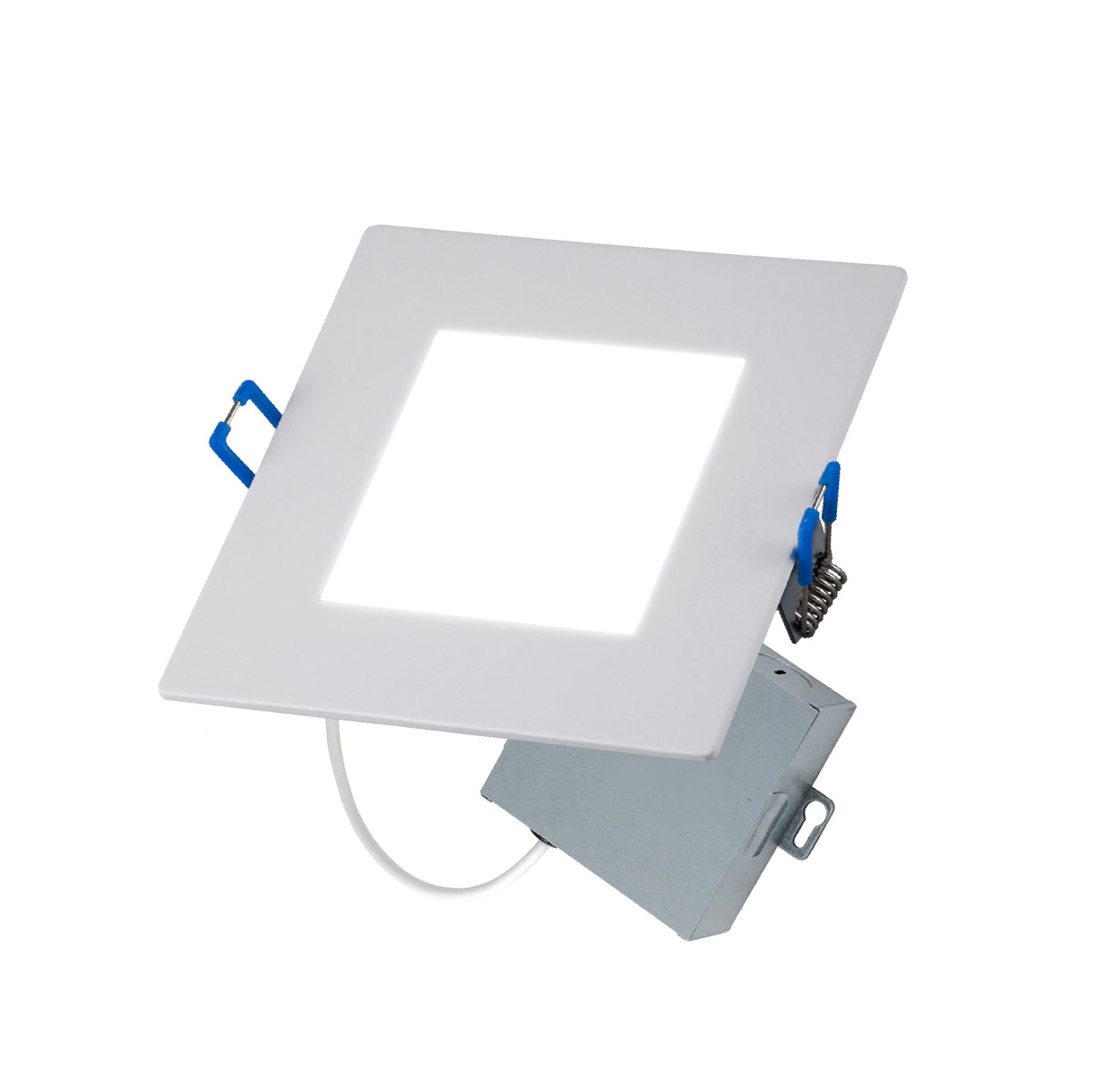LED 4" INCH SQUARE WAFER CANLESS DOWNLIGHT CCT SWITCH 3000K, 4000K, 50 ...